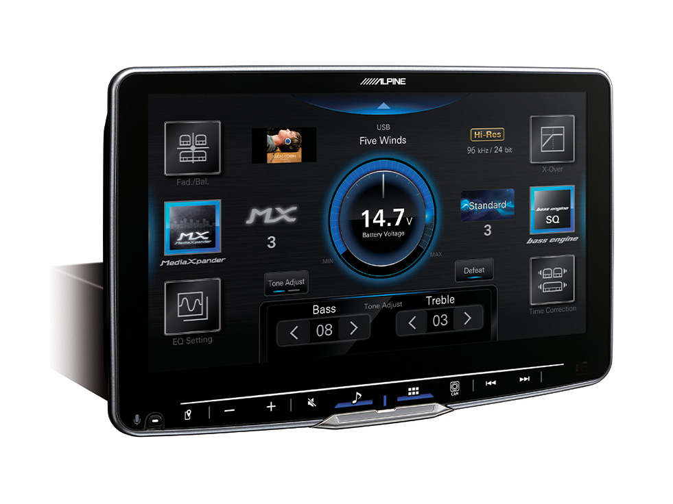 Alpine iLX-F509E 1 DIN 9" Capacitive Display Bluetooth Multimedia Head ...