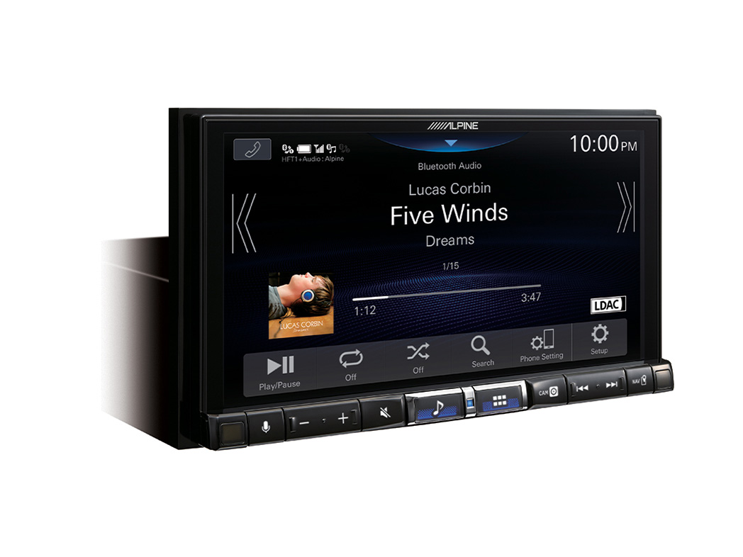 Alpine iLX-F507E 1 DIN 7" Capacitive Display Bluetooth Multimedia Head ...